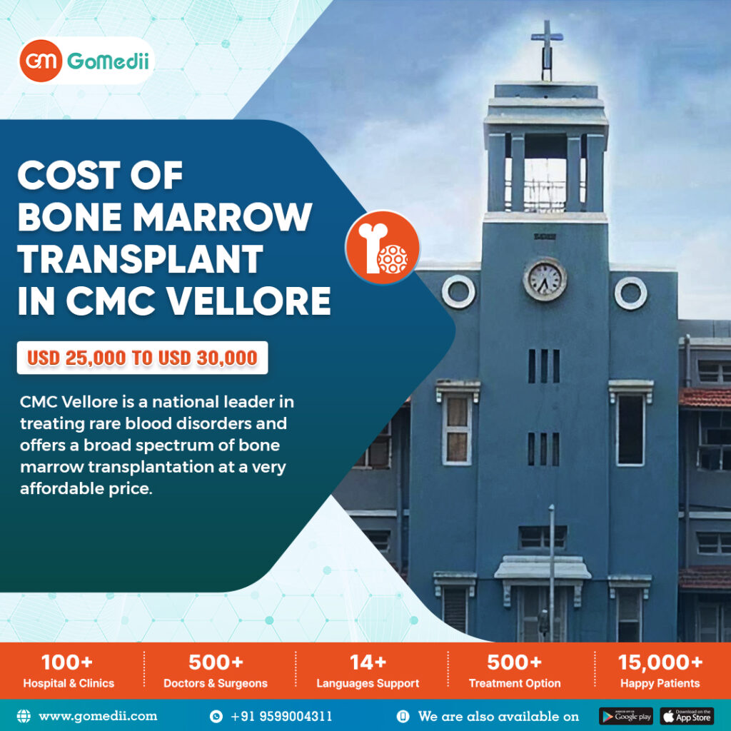 How Much Is The Cost Of Bone Marrow Transplant In CMC Vellore? - GoMedii